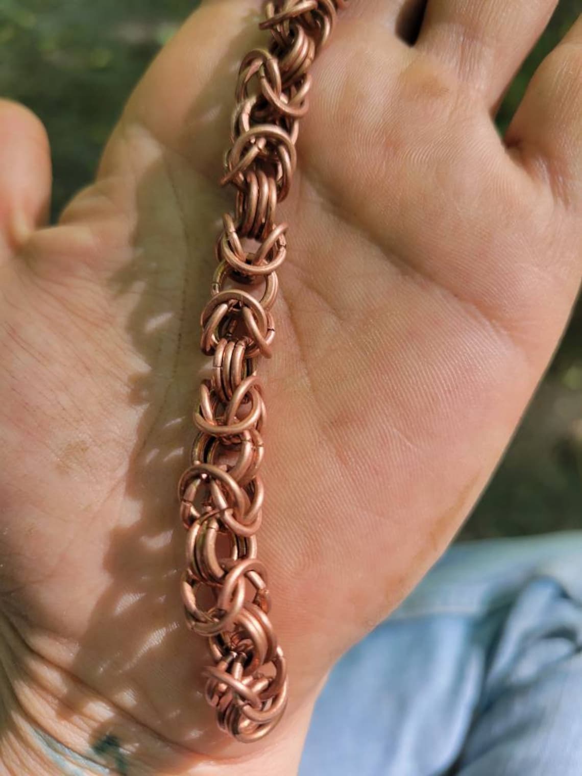 Byzantine Chainmaille Bracelet Wire Wrapped Byzantine Chain - Etsy