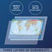 Equal Earth World Map Poster (18" X 29", Laminated) - Map Design Shows ...