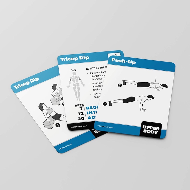 Bodyweight Exercise Cards - Fitness Playing Cards With Over 50 Body ...