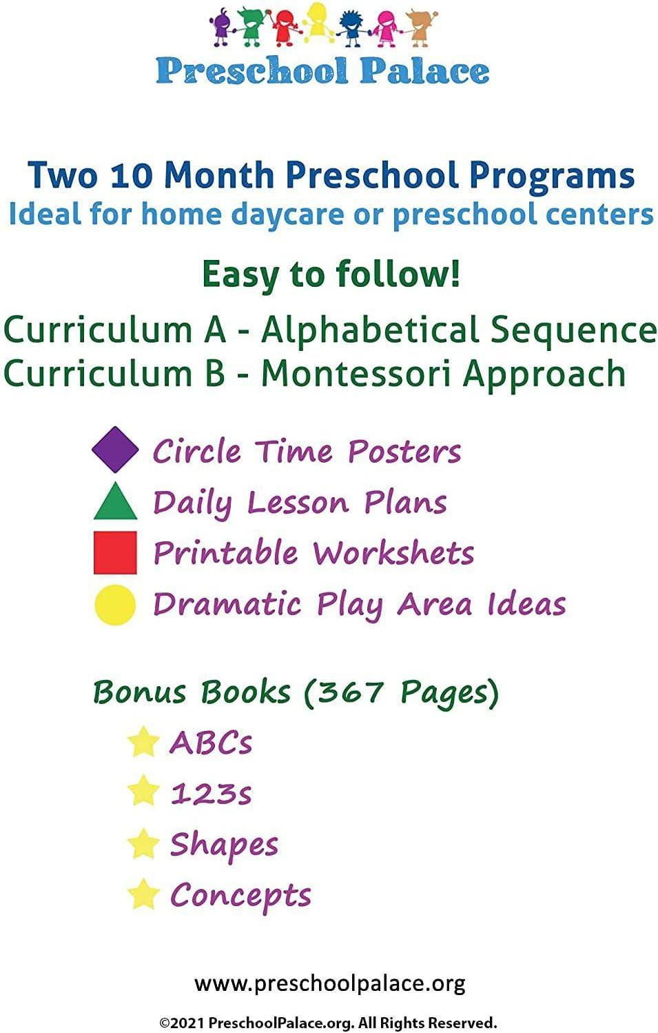 5-pack Preschool Curriculum Kit on CD & ABC, Numbers 1-10, Shapes and ...