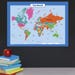 World Map for Kids - LAMINATED - Wall Chart Map of the World 18" X 24 ...