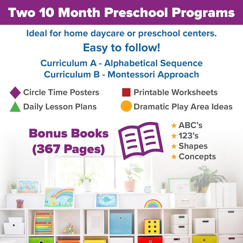Ultimate Preschool Curriculum Kit on CD - Printable Workbooks, Lesson ...