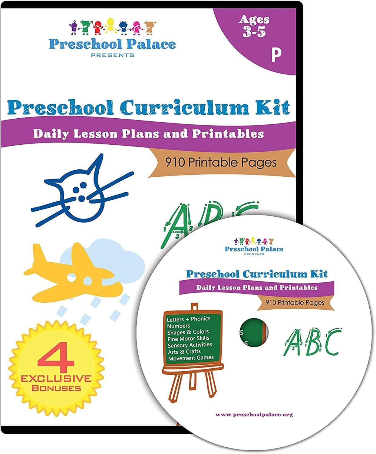 5-pack Preschool Curriculum Kit on CD & ABC, Numbers 1-10, Shapes and ...