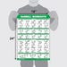 QUICKFIT Barbell Workout Exercise Poster - (laminated, 18in X 24in) for ...