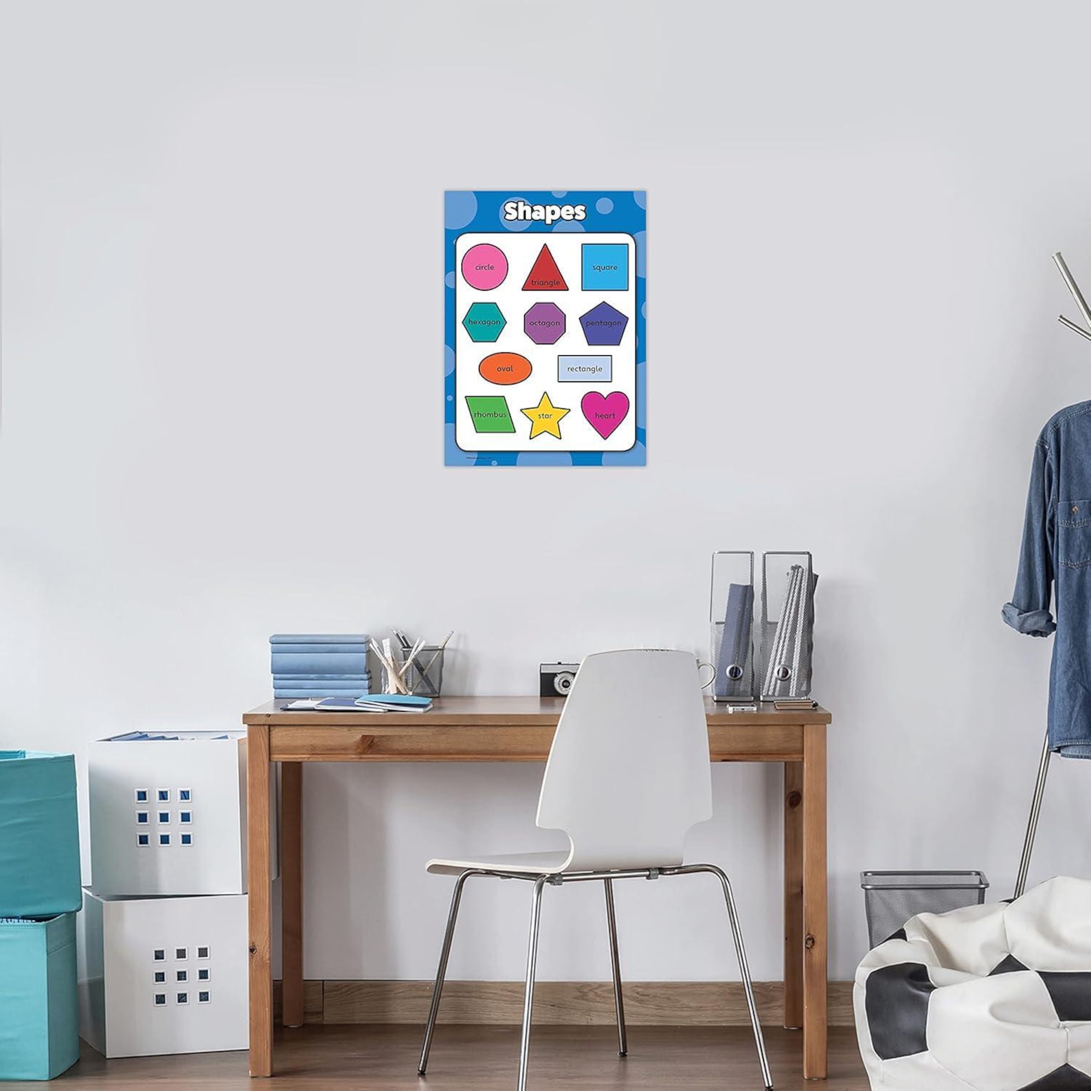 Shapes - Educational Poster Chart - Laminated - Double Sided (18 X 24 ...