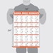 QUICKFIT Sliding Bench Workout Poster - Incline Bench Exercise Chart ...