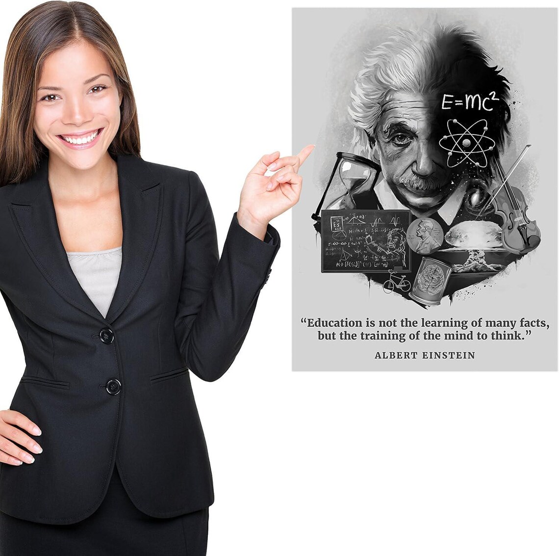 Palace Learning Albert Einstein Poster - Inspirational and Motivational ...