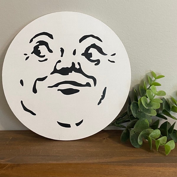 Man in the Moon Sign - Etsy