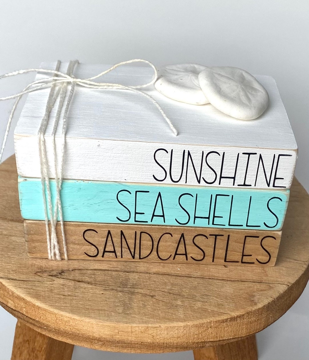 Beach Book Stack: Summer Tiered Tray Decor (2.5x4) - Etsy