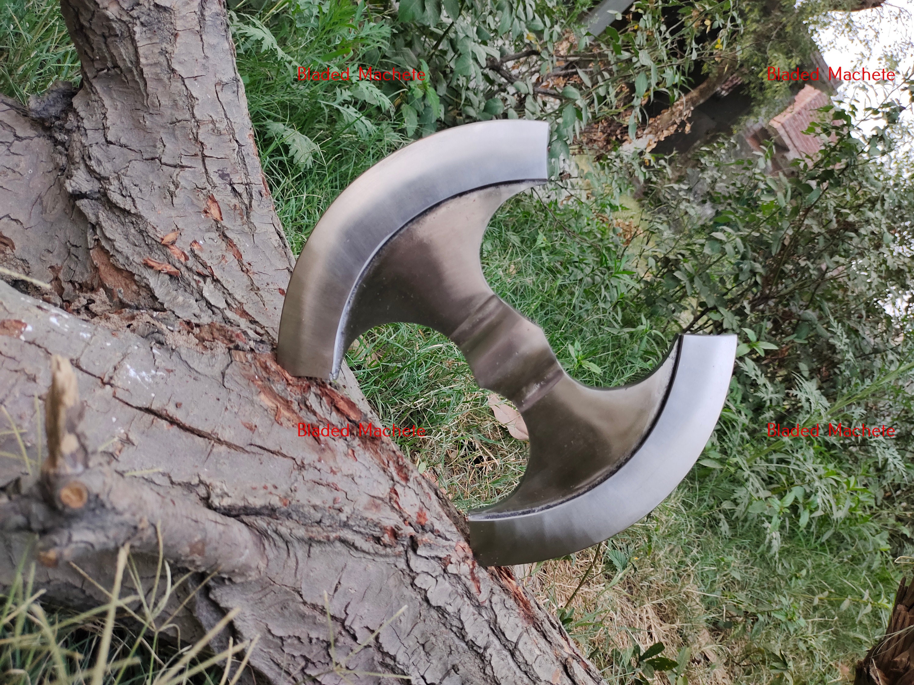 Medieval Warrior Double Edge Axe Head, Carbon Forged Viking Tow Sided ...