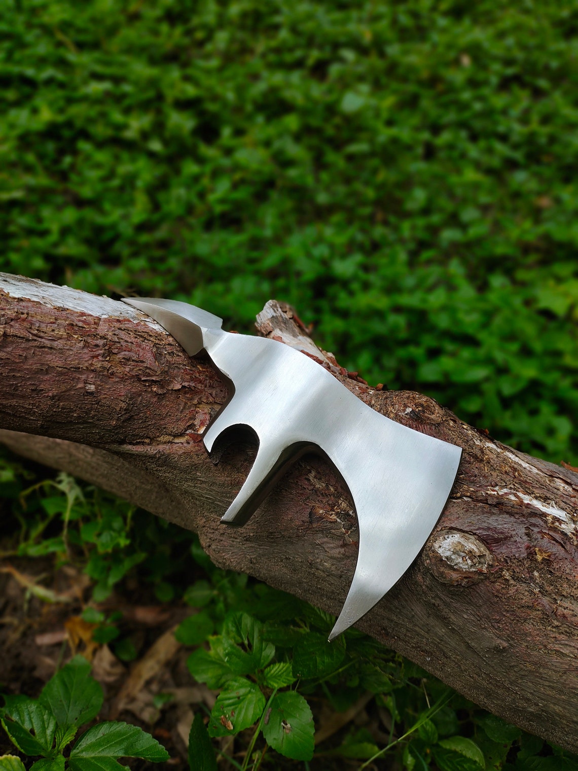 Viking Bearded Tomahawk Axe Head, Hand Forged High Carbon Steel Spike ...