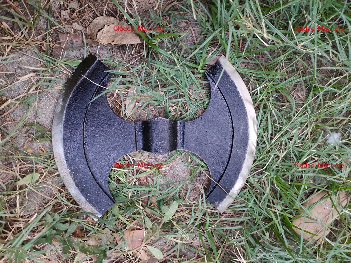 Medieval Warrior Double Edge Axe Head, Carbon Forged Viking Tow Sided ...