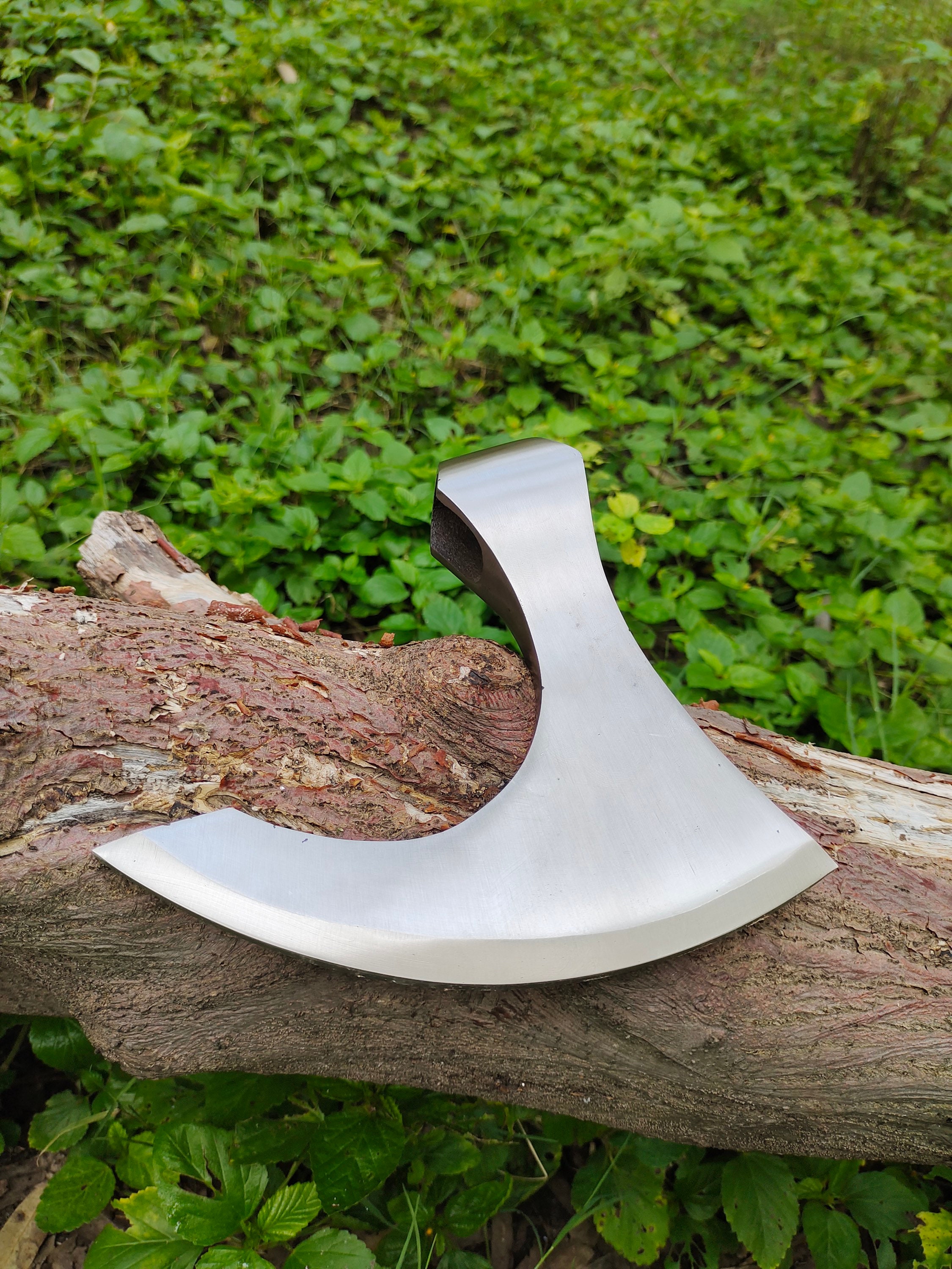 8 Viking Bearded Tomahawk Axe Head, Hand Forged High Carbon Steel Axe ...