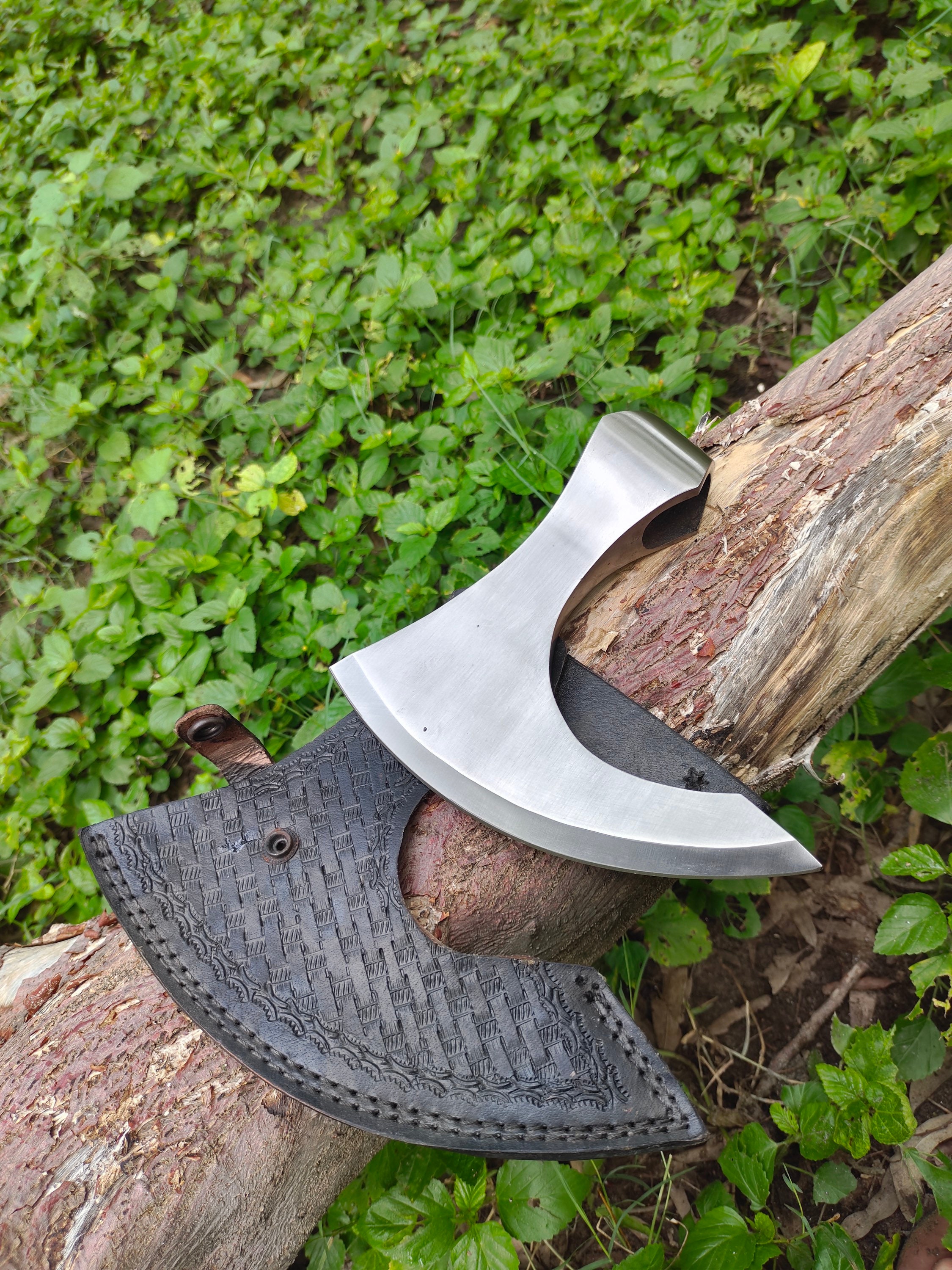8 Viking Bearded Tomahawk Axe Head, Hand Forged High Carbon Steel Axe ...