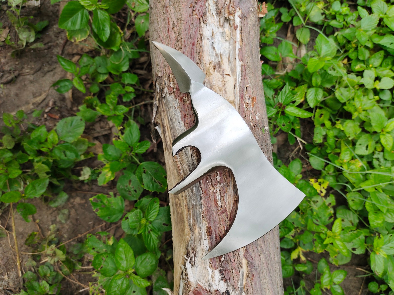 Viking Bearded Tomahawk Axe Head, Hand Forged High Carbon Steel Spike Axe Head, Medieval Finish ...