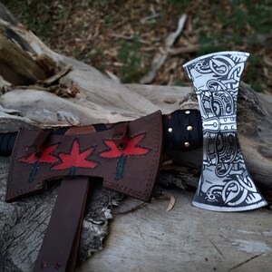 Medieval Double Head Axe, Best Throwing Axe, Viking Carbon Forged Axe ...