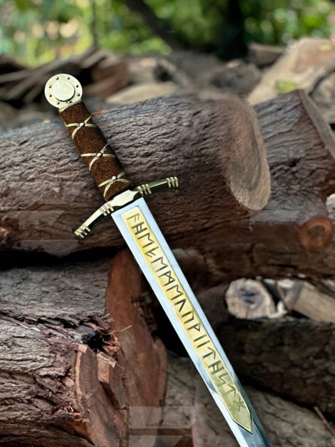 Merlin Excalibur Sword Knight Templar Sword, Medieval Viking Sword ...