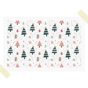 Christmas Trees Seamless Pattern, Cute Christmas Pattern Design ...