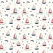 Sea Boats Seamless Pattern, Ocean Fabric Print, Sailboats Pattern ...