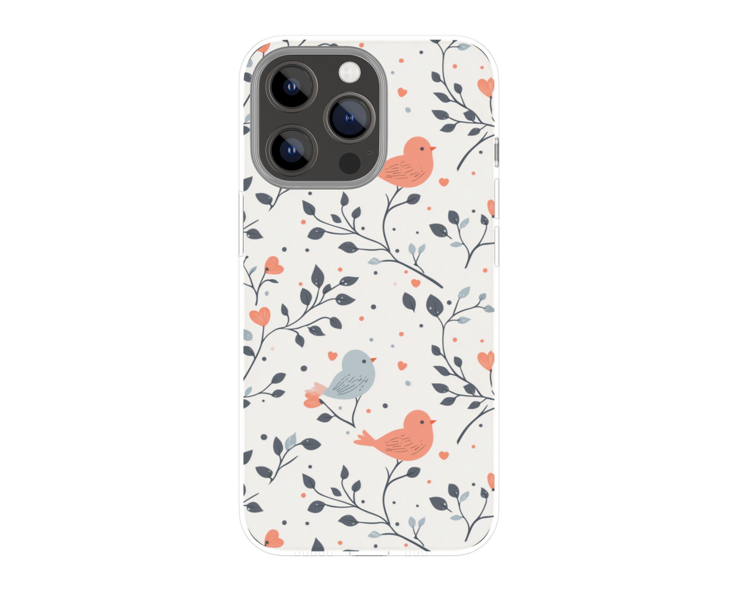 Spring Birds and Branches Seamless Pattern | Cute Floral Digital Paper ...
