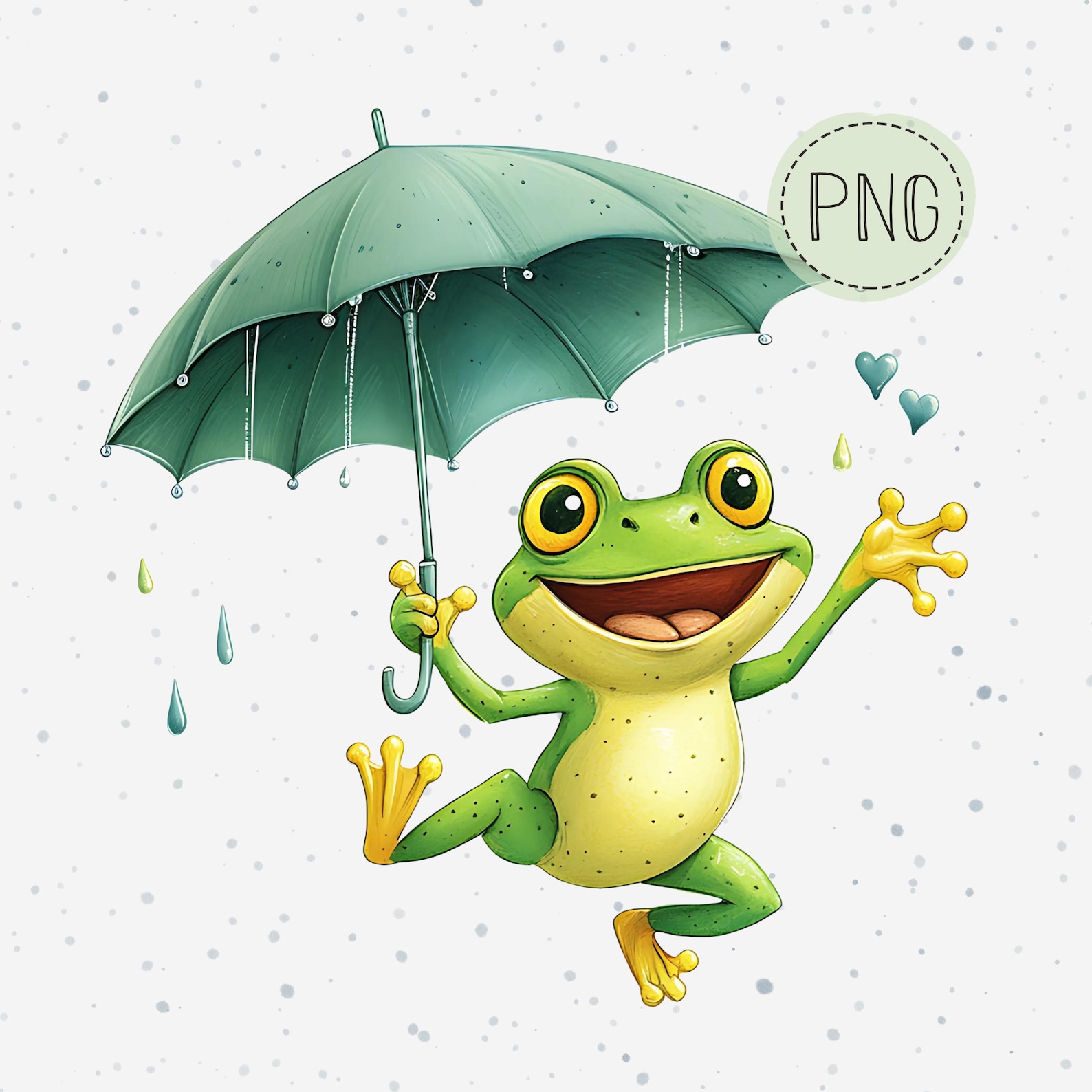 Frog PNG, Kids Sublimation File, Frog Clipart, Heat Transfer Design ...