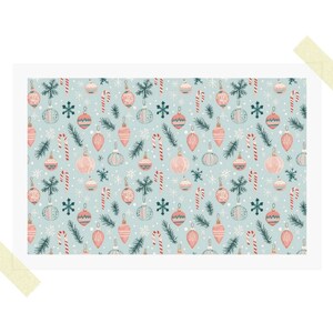 Retro Christmas Seamless Pattern - Christmas Ornaments Cute Pattern ...