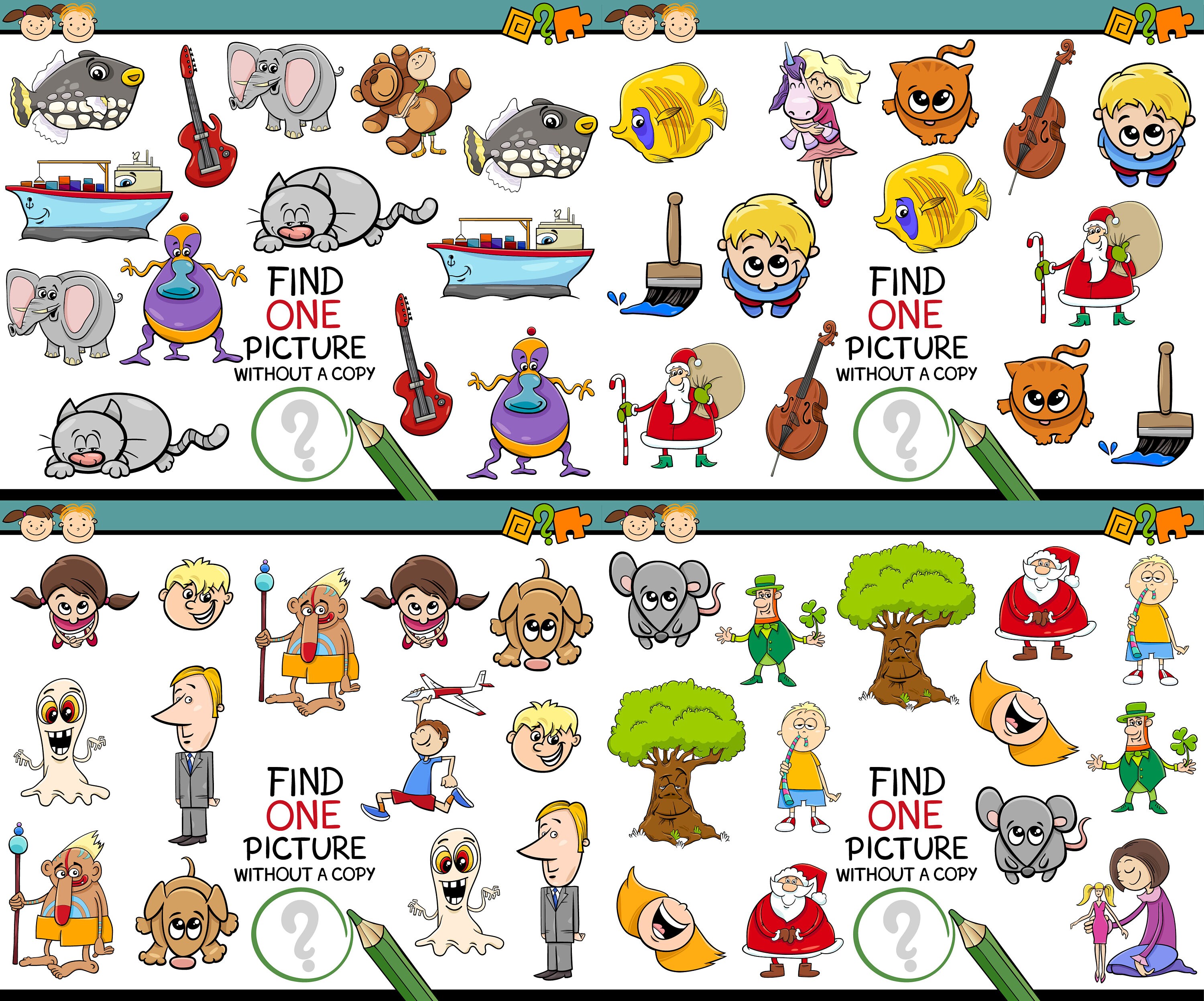 Educational game for kids with finding same objects 25 Eps | Etsy