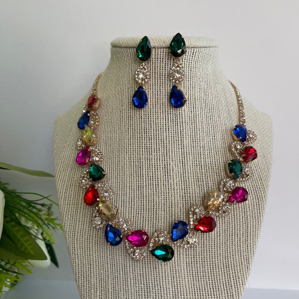Multi Color Necklace - Etsy