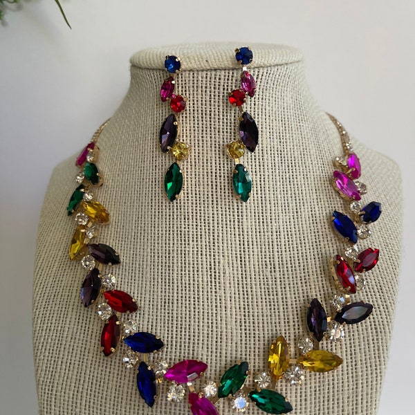 Multi Color Necklace - Etsy
