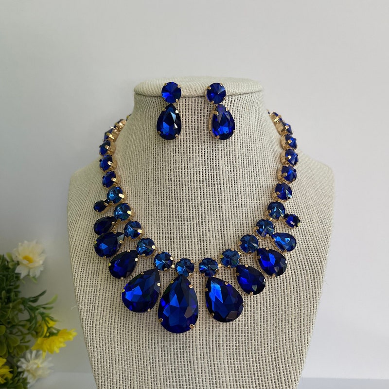 Blue Necklace - Etsy
