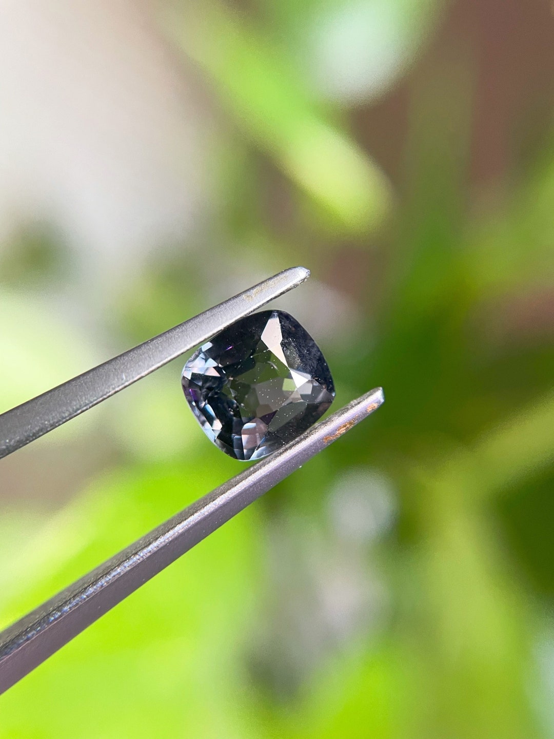 1.49 Ct - Natural Burmese Myanmar Gray Cushion Shape Spinel, Grey ...
