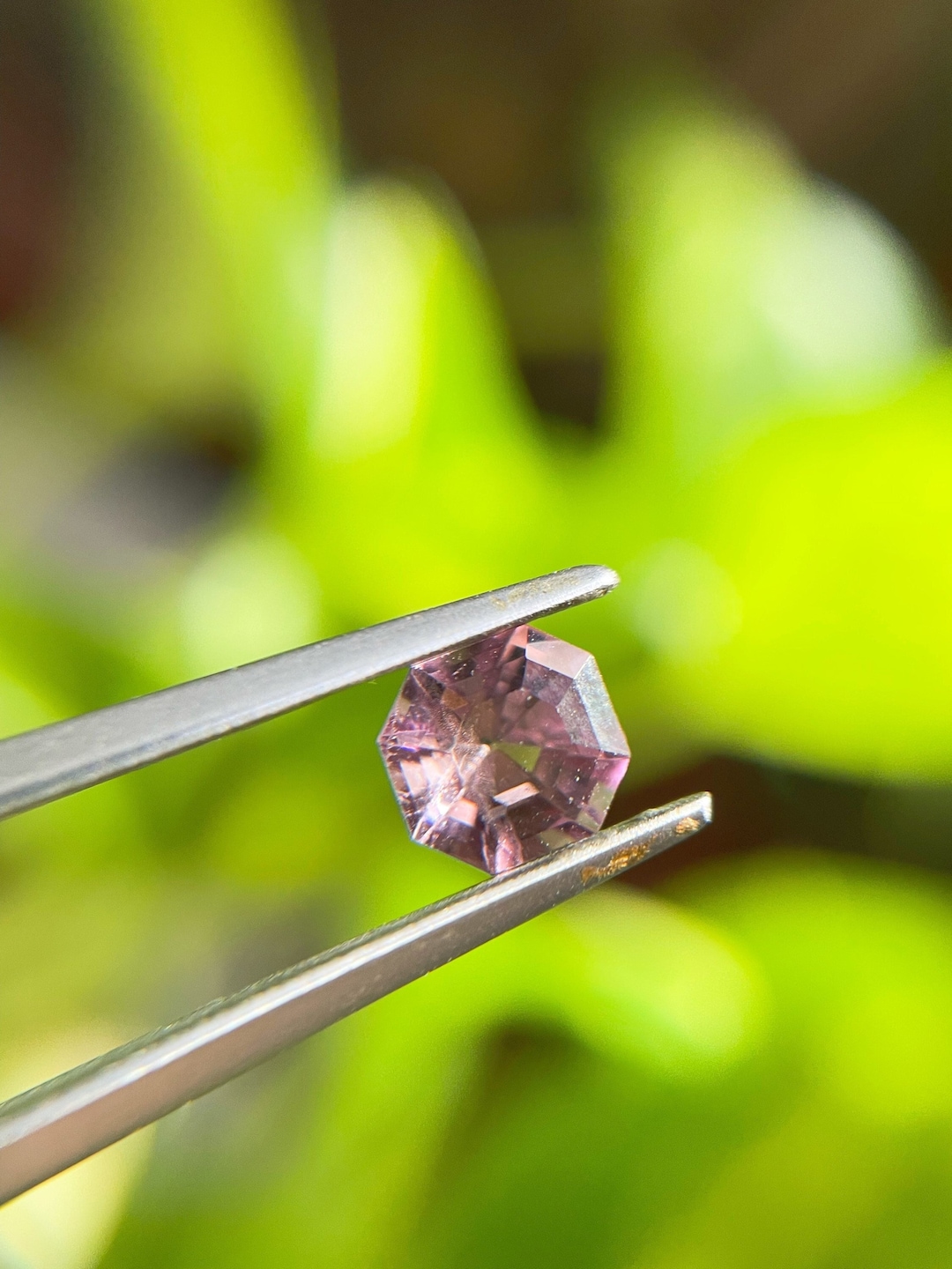 Purplish Pink Spinel Gemstone, 1.15ct Octagon Cut, Jewelry Making - Etsy