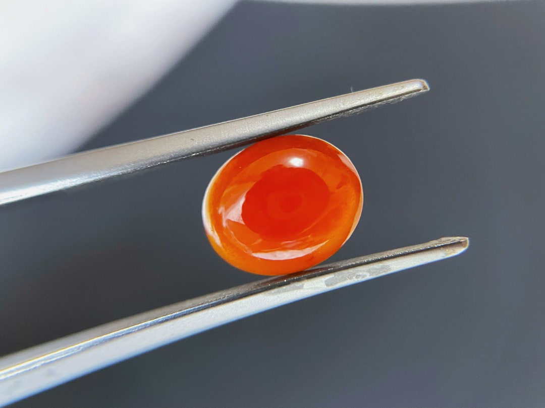 2.235 Ct - Top Grade Rare Natural Myanmar Red Icy Type Jadeite Cabochon ...