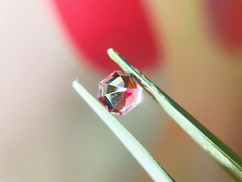 Purplish Pink Spinel Gemstone, 1.15ct Octagon Cut, Jewelry Making - Etsy