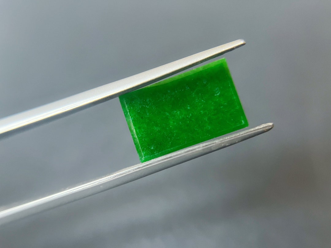 Intense Green Jadeite Loose Stone: 2.1 Cts Myanmar Type A Jade - Etsy