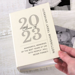 Personalised Class of Graduation 6x4 Photo Album With Sleeves ...