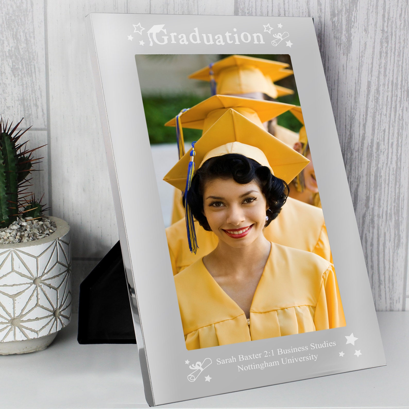 Personalised Graduation 5x7 Silver Photo Frame Engraved - Etsy UK