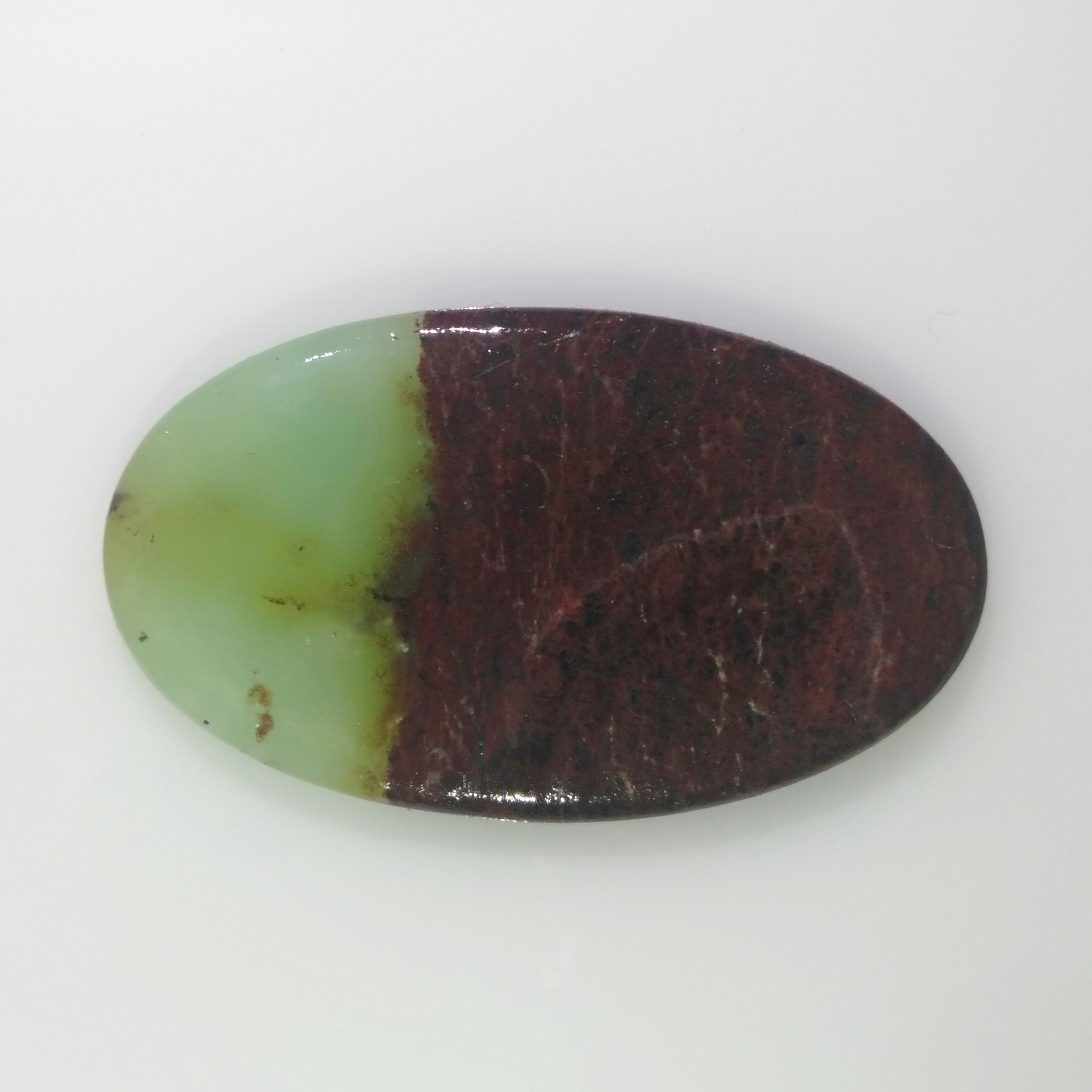 Natural Bio Color Chrysoprase Cabochon Smooth Oval Shape | Etsy