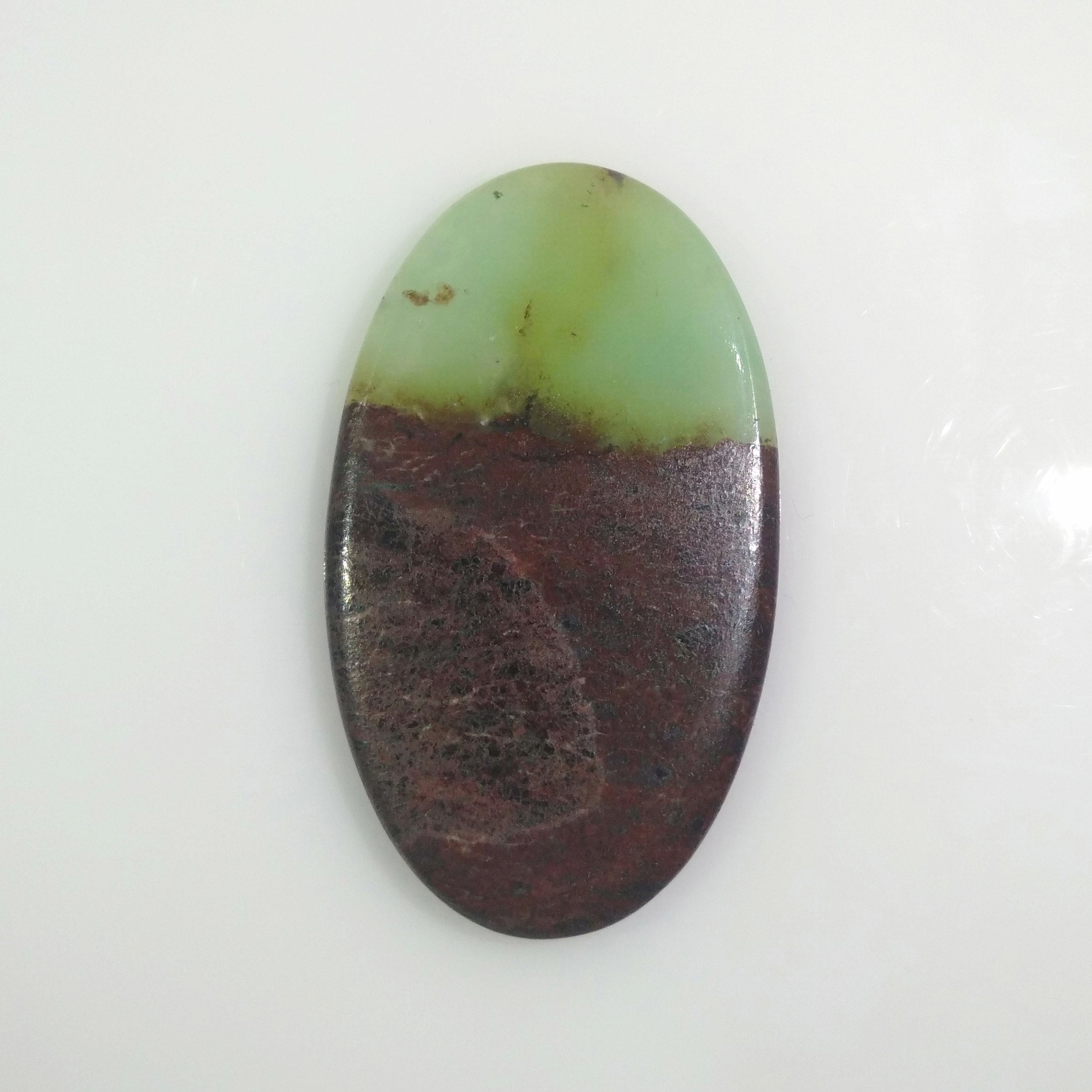 Natural Bio Color Chrysoprase Cabochon Smooth Oval Shape | Etsy