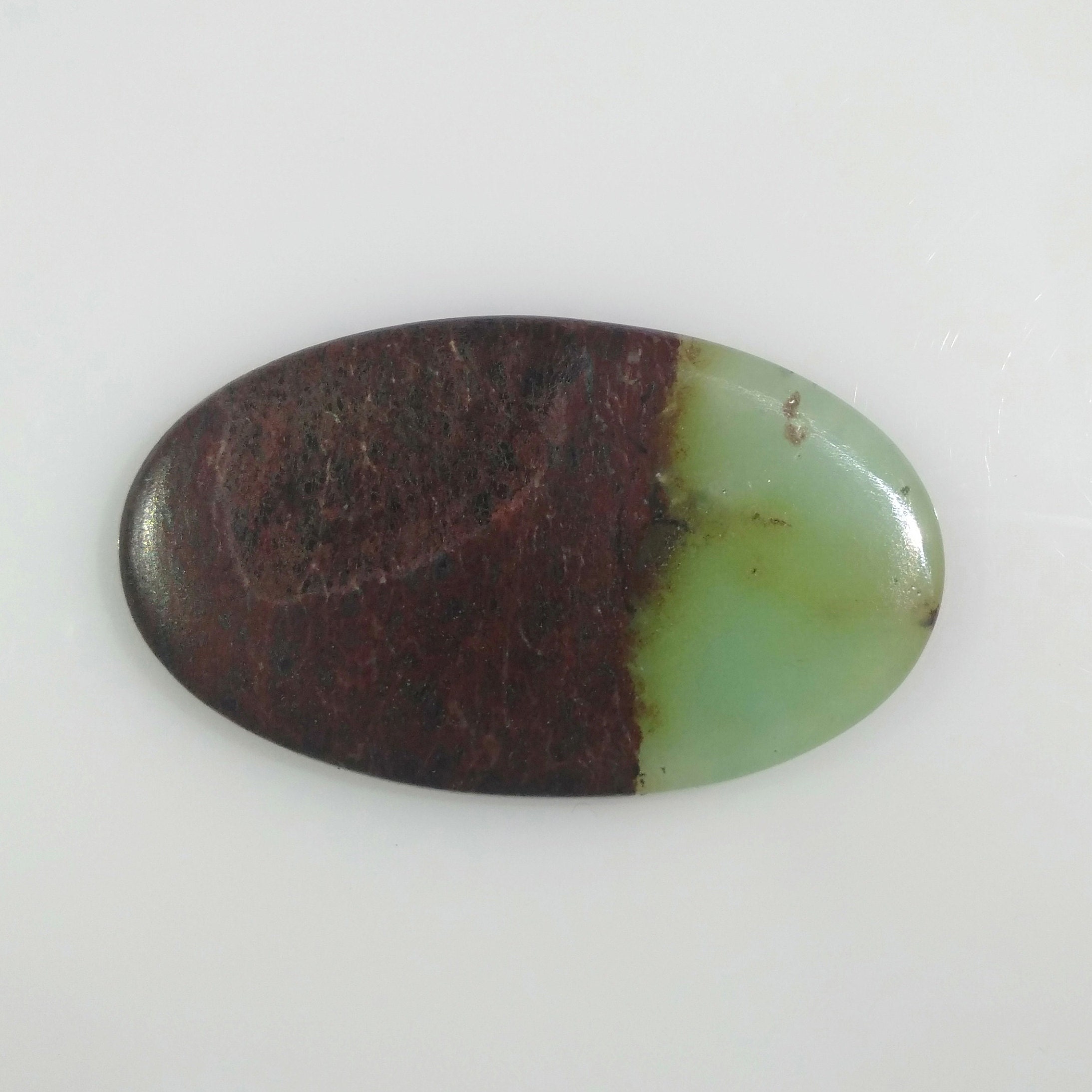 Natural Bio Color Chrysoprase Cabochon Smooth Oval Shape - Etsy