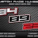 Personal Custom Race Numbers Stickers Decals Graphics Racing Motorcycle ...