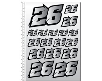 Race Car Numbers - Etsy