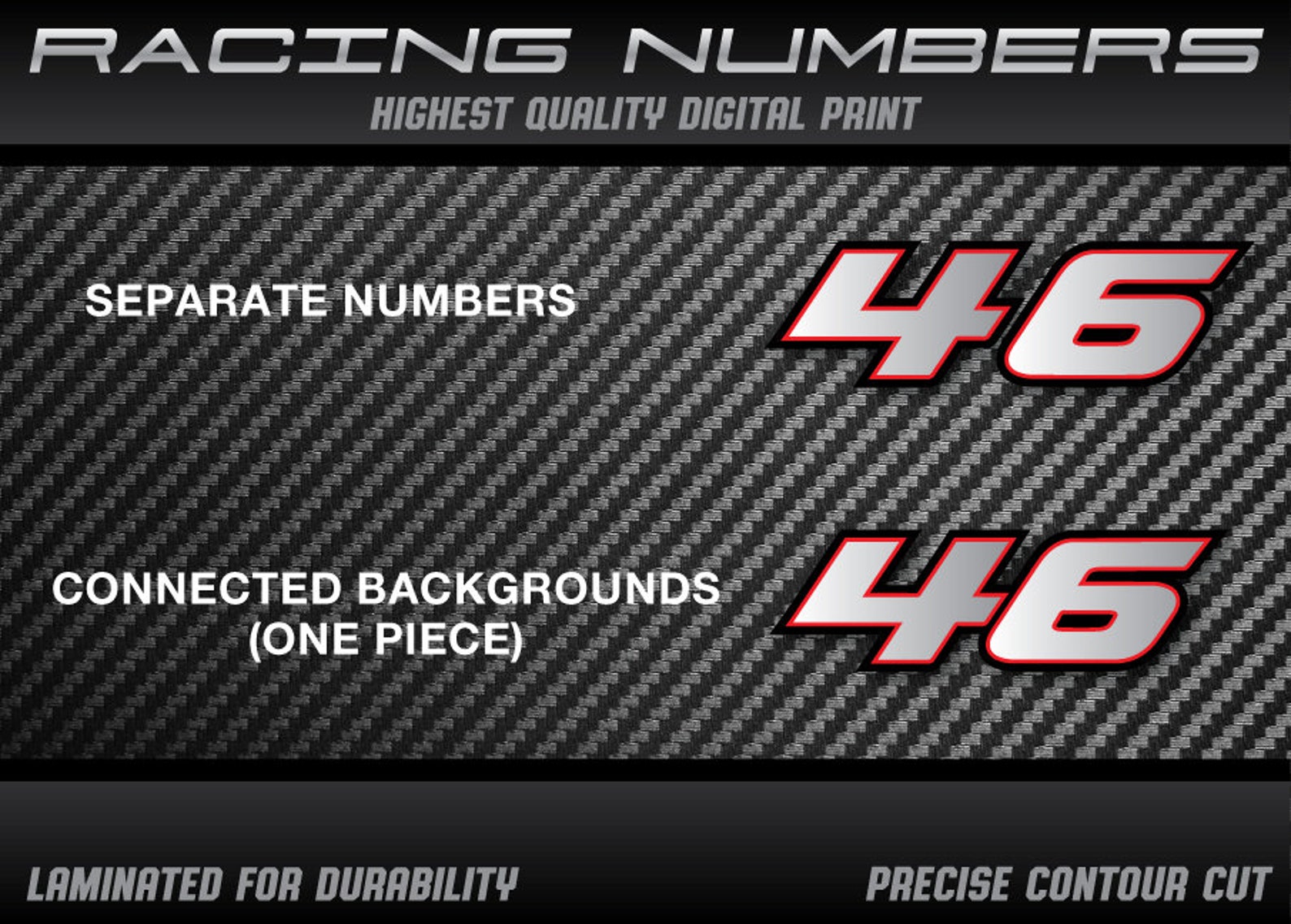Race Numbers Stickers Decals Graphics Racing Motorcycle Car - Etsy