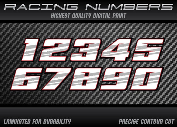 Race Numbers Stickers Decals Graphics Racing Motorcycle Car - Etsy