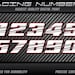 Race Numbers Stickers Decals Graphics Racing Motorcycle Car Karting ...