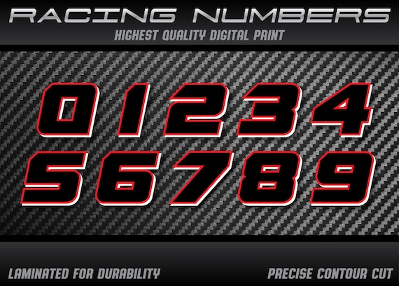 Race Numbers Stickers Decals Graphics Racing Motorcycle Car - Etsy