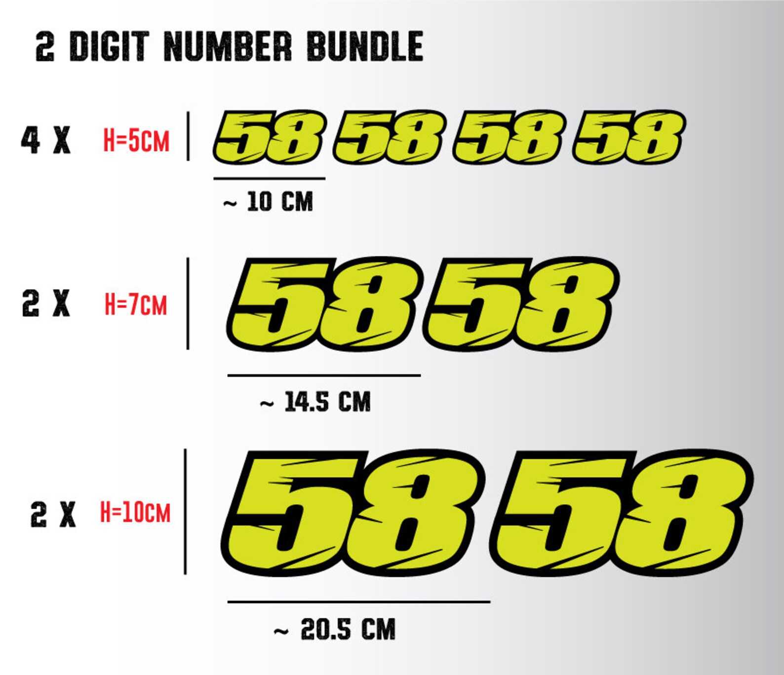 Crutchlow Motogp Style Fluorescent Race Number Stickers - UV Laminated ...