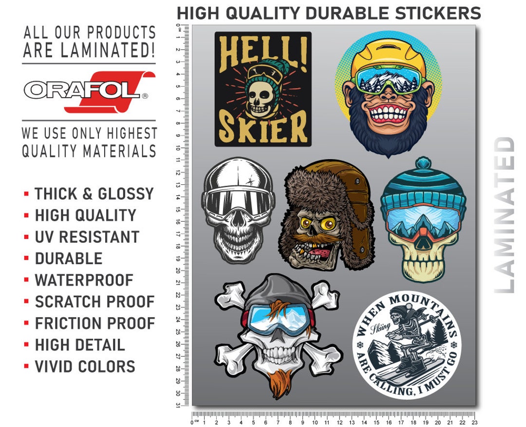 Ski Snowboard Sport Life Fan Stickers Decals Graphics Car Bike Truck ...