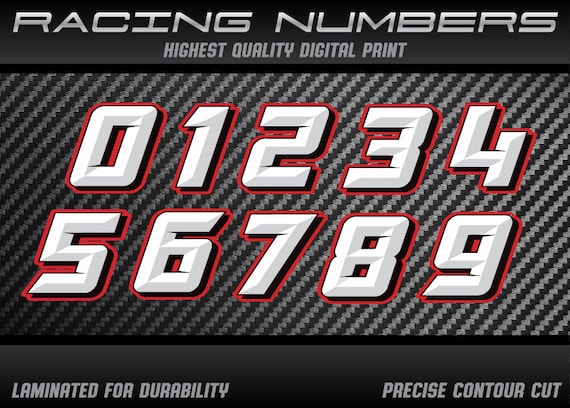 Racing Number Decals
