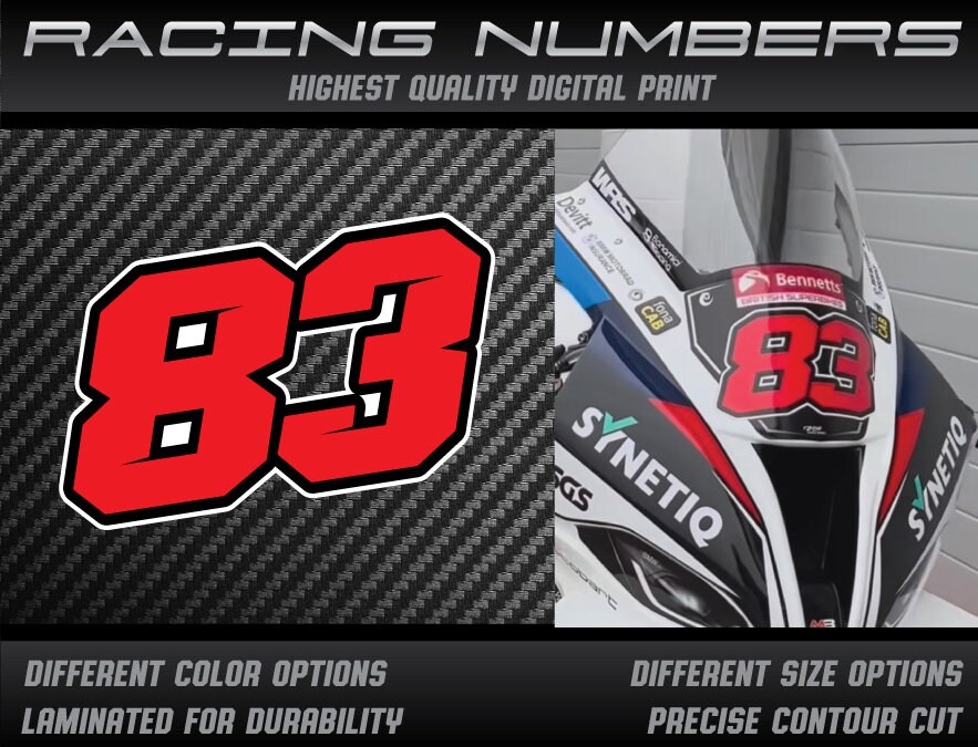 Sticker Design For Motorcycle Numbers